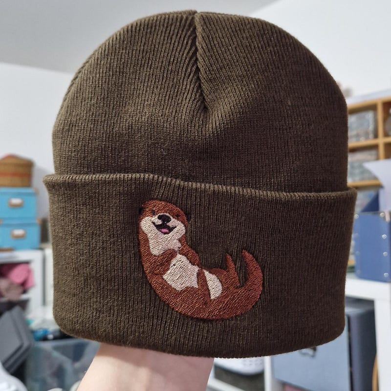 Otter Cap Embroidery - Etsy