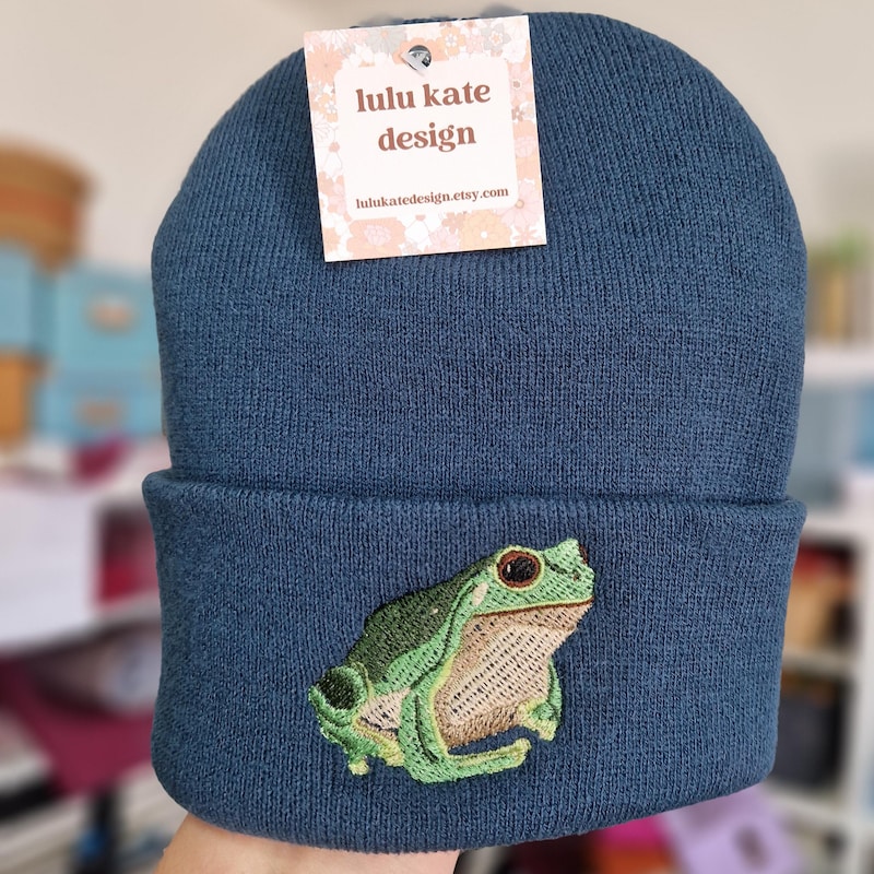 Two Frogs Beanie - Etsy Canada