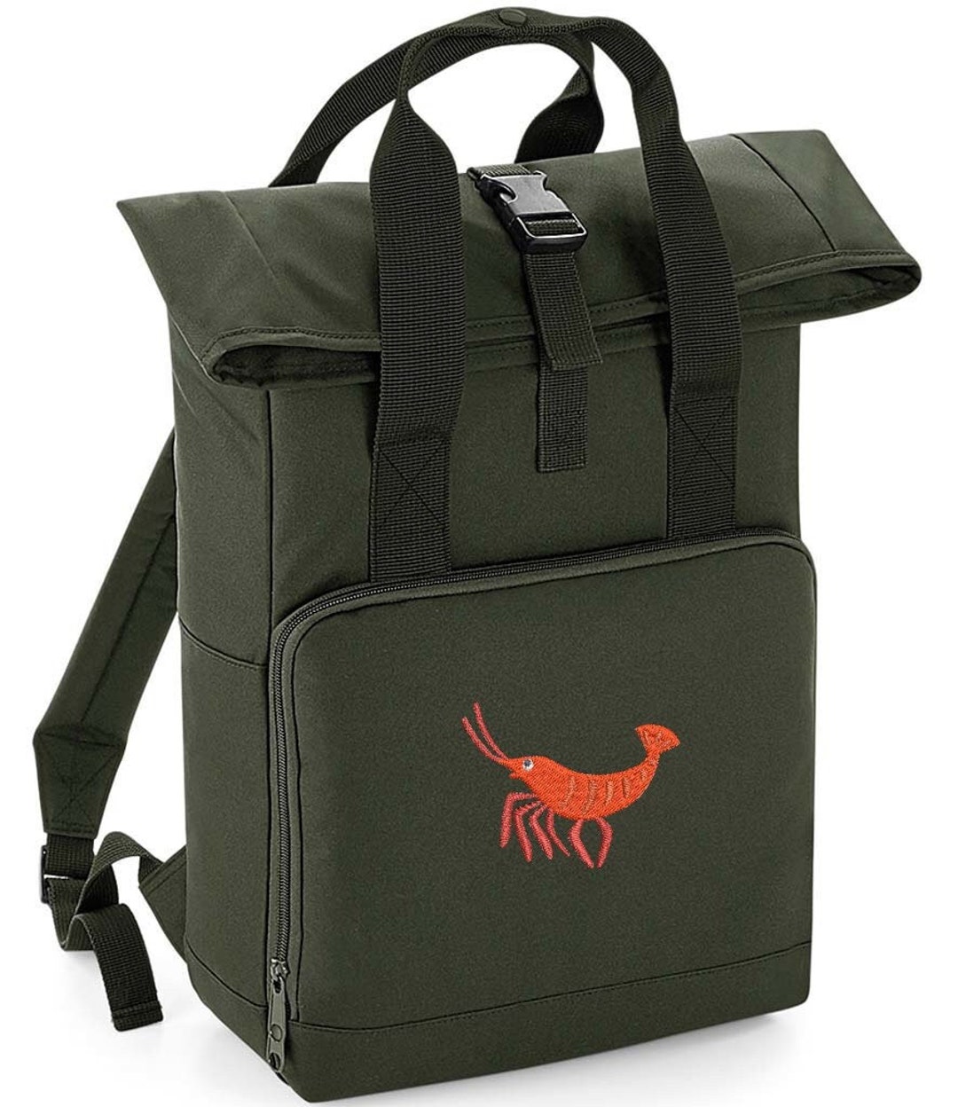 Cute Shrimp Embroidered Rucksack - Personalized Backpack Gift in ...
