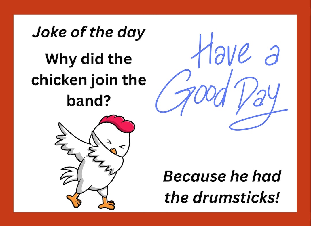 Kids Lunchbox Notes- Joke of the Day - Etsy