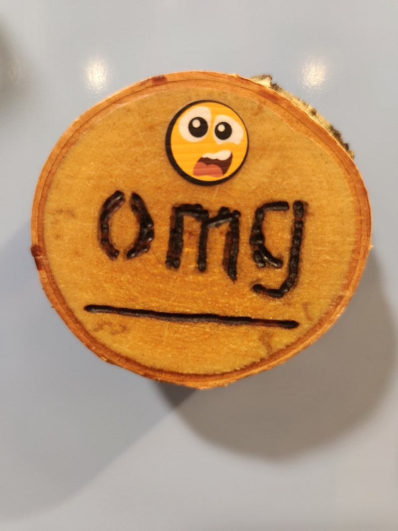 Birch Emoji Magnets Set of 2, Funny Magnets, Laugh Out Loud, OH My God ...