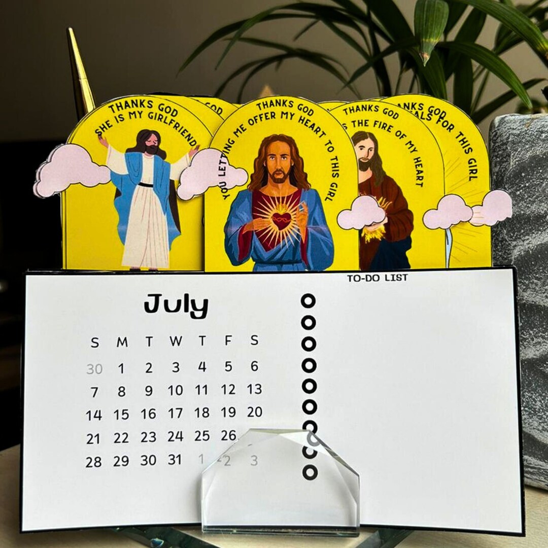 Mini Calendar , Funny Calendar, Printable Illustration Calendar, Thanks ...