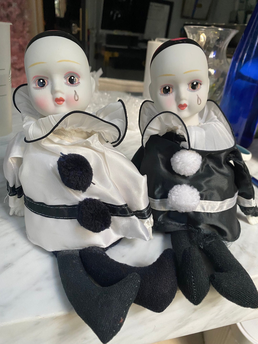 Vintage Wind up Clown Set - Etsy