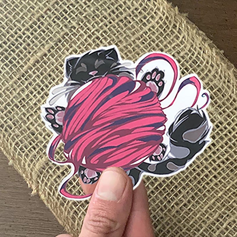 Cat Sticker - Etsy