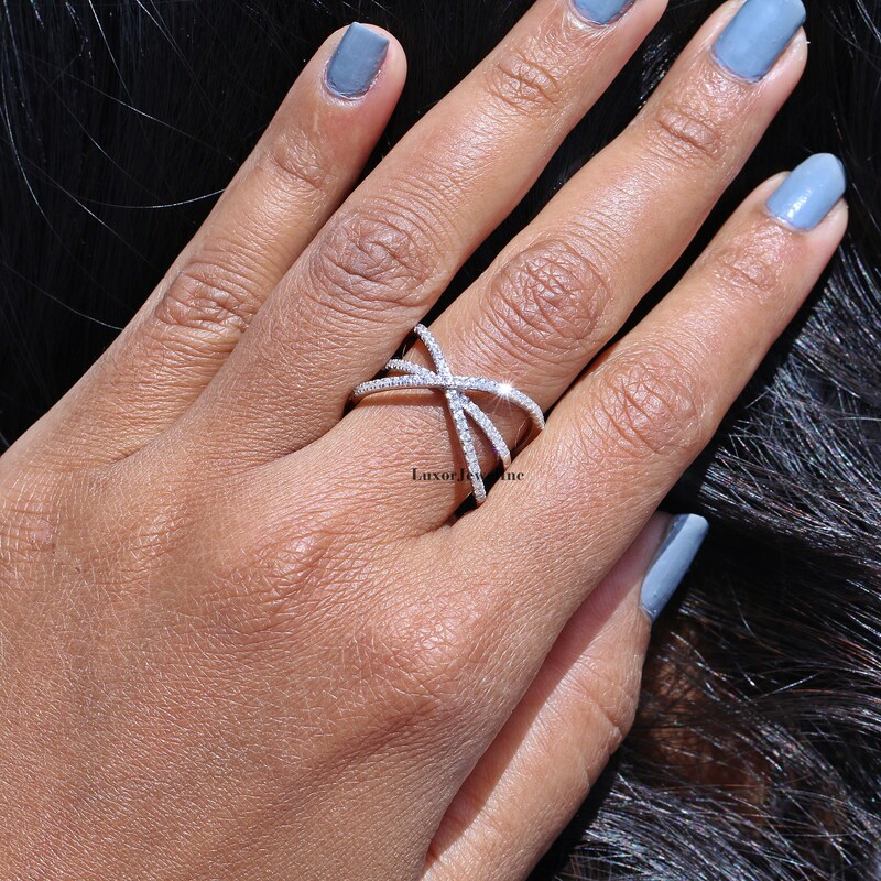 X Crossover Ring - Etsy