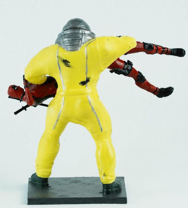Deadpool Vs. Juggernaut Bust, Marvel Scene Figurine, 20cm Film Comic ...