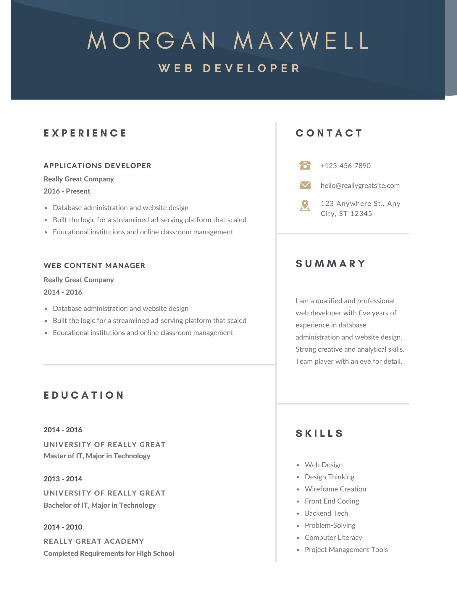 Professional Editable Resume Template - Etsy