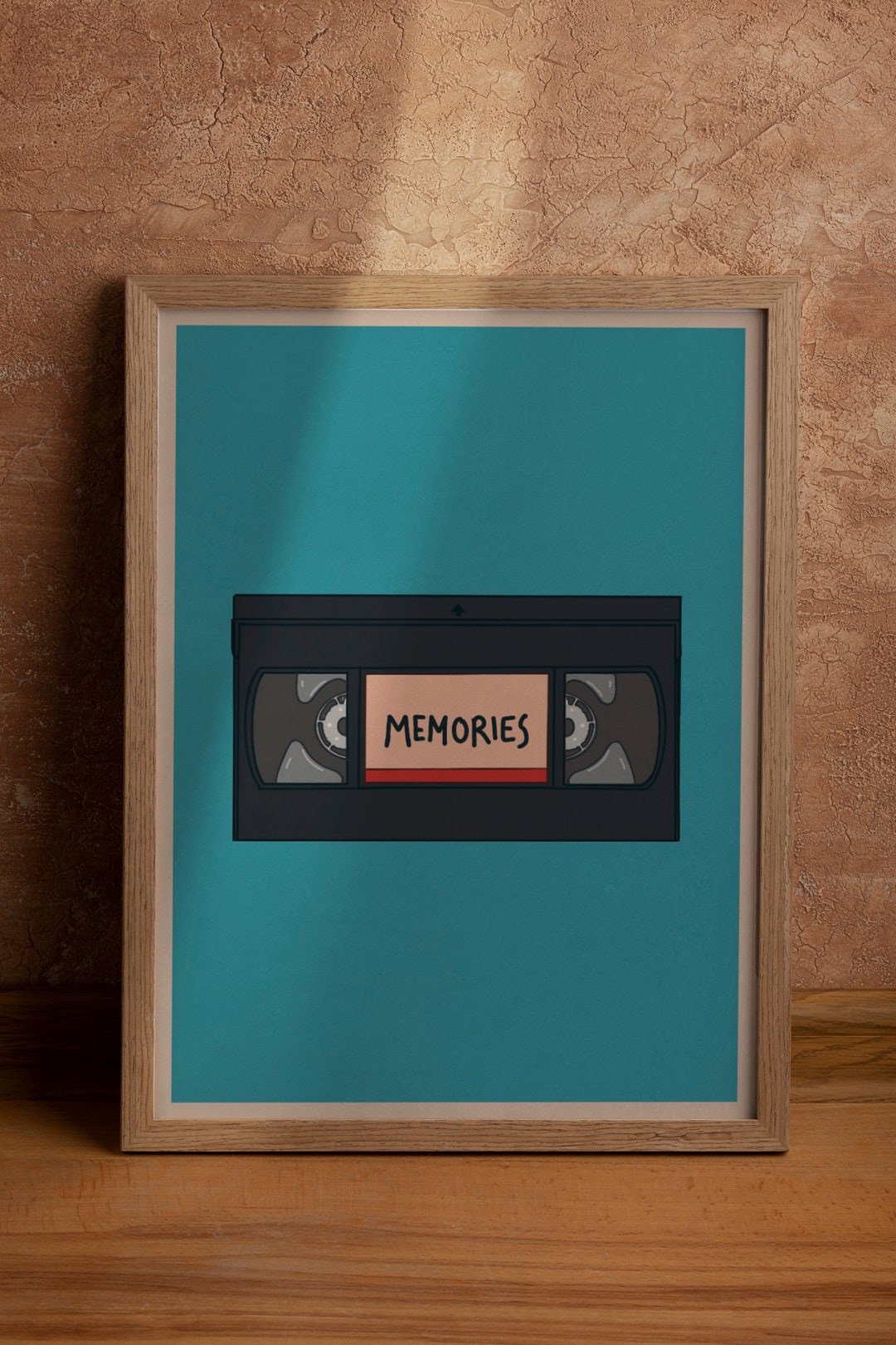 Vintage VHS Tape Art Retro Tech Art Movie Wall Art Print Cassette Wall ...