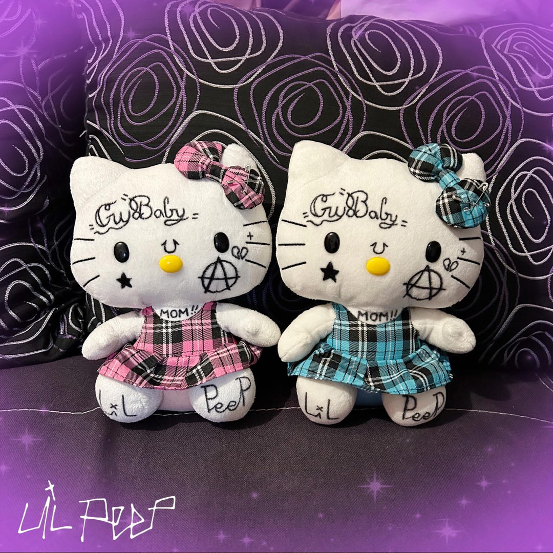Hello Kitty Lil Peep Plush Plushie Toy - Etsy