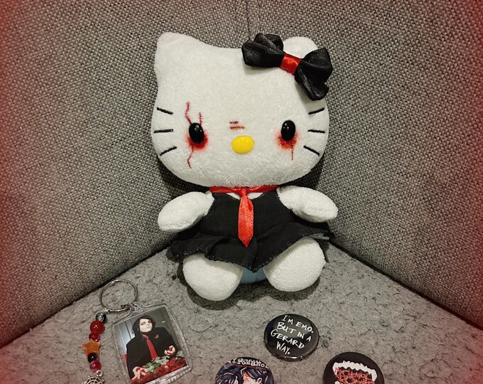 Hello Kitty My Chemical Romance Mcr Gerard Way Plush Plushie Toy ...