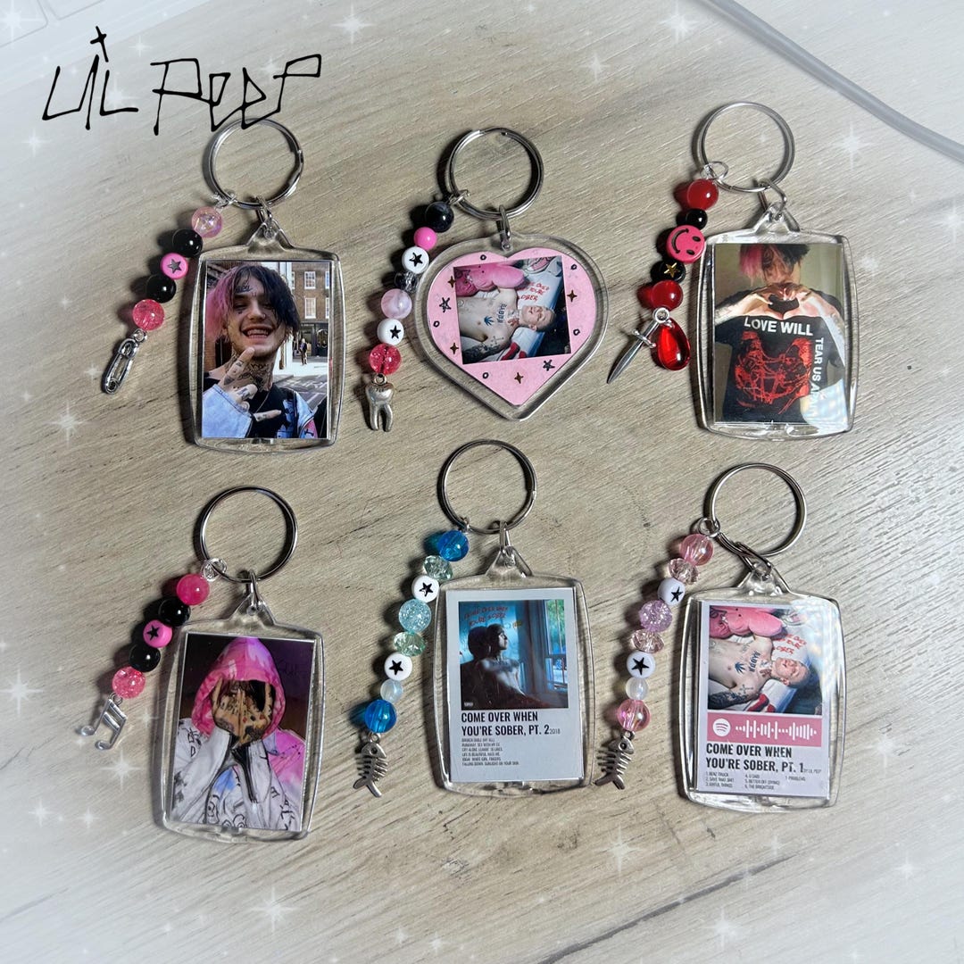 Lil Peep Keychain Cowys Crybaby Castles Album - Etsy