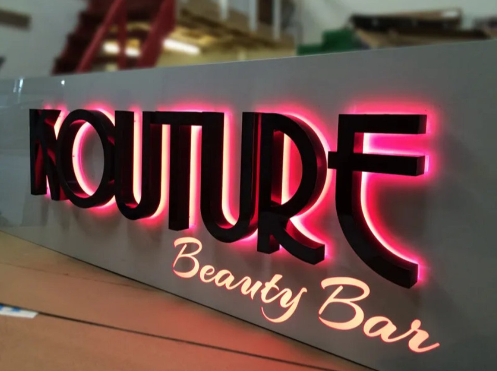 Custom Business Logo, 3D Design Personalized Backlit Sign, 3D Logo ...