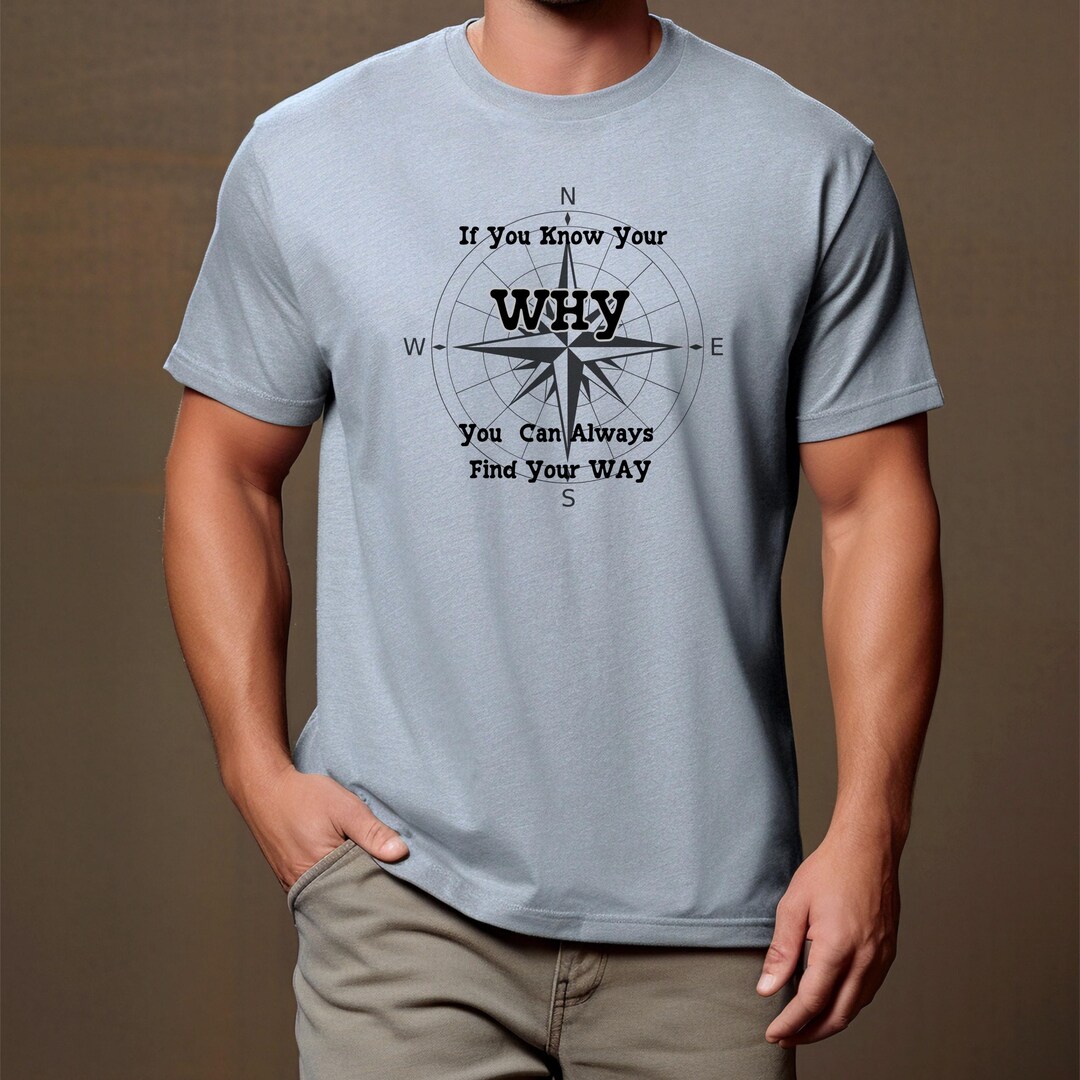 Know Your WHY Shirt, If You Know Your Why You Can Always Find Your Way Shirt, Compass Points ...