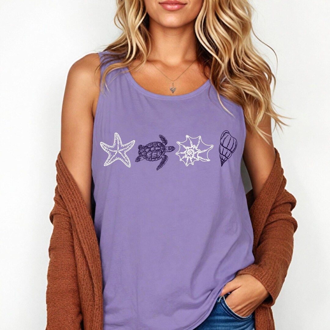 Comfort Colors Seashell Shirt, Beachy T-shirt, Respect the Locals Shirt ...