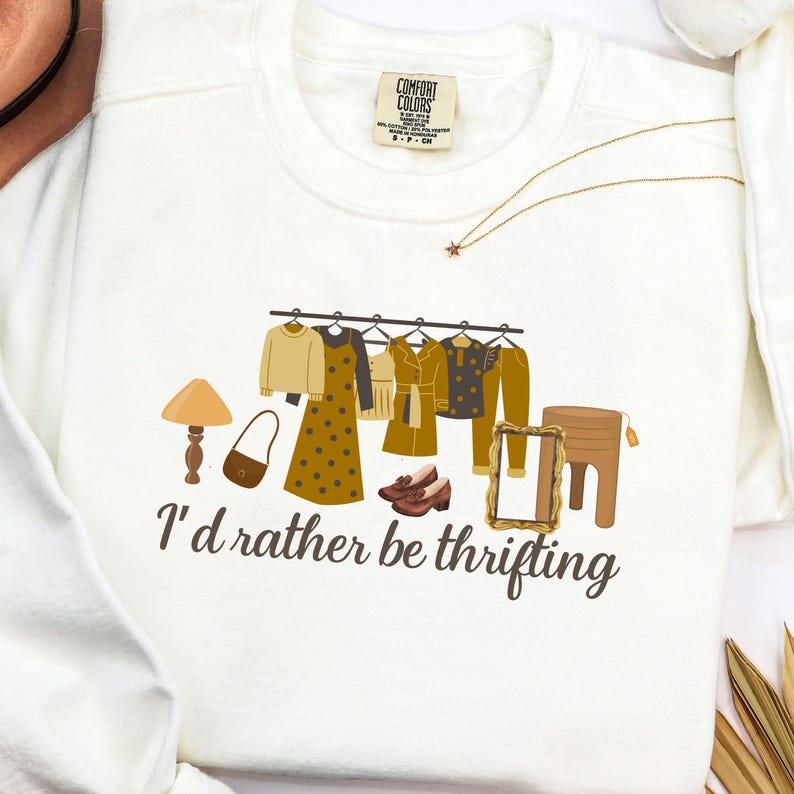 I'd Rather Be Thrifting Shirt, Thrifter Comfort Colors Shirt, Gift for ...