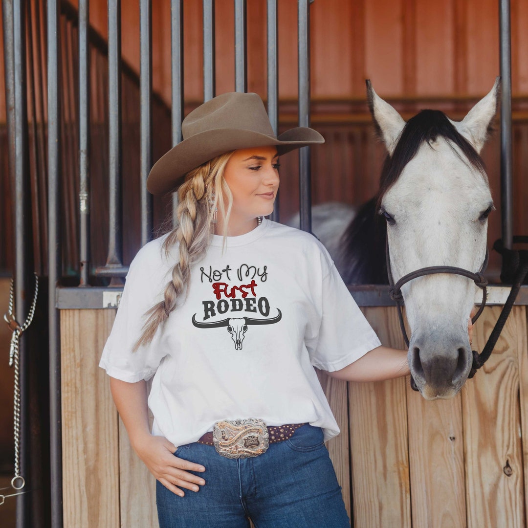 Not My First Rodeo Western Shirt, Western Graphic Tee, Western Rodeo ...