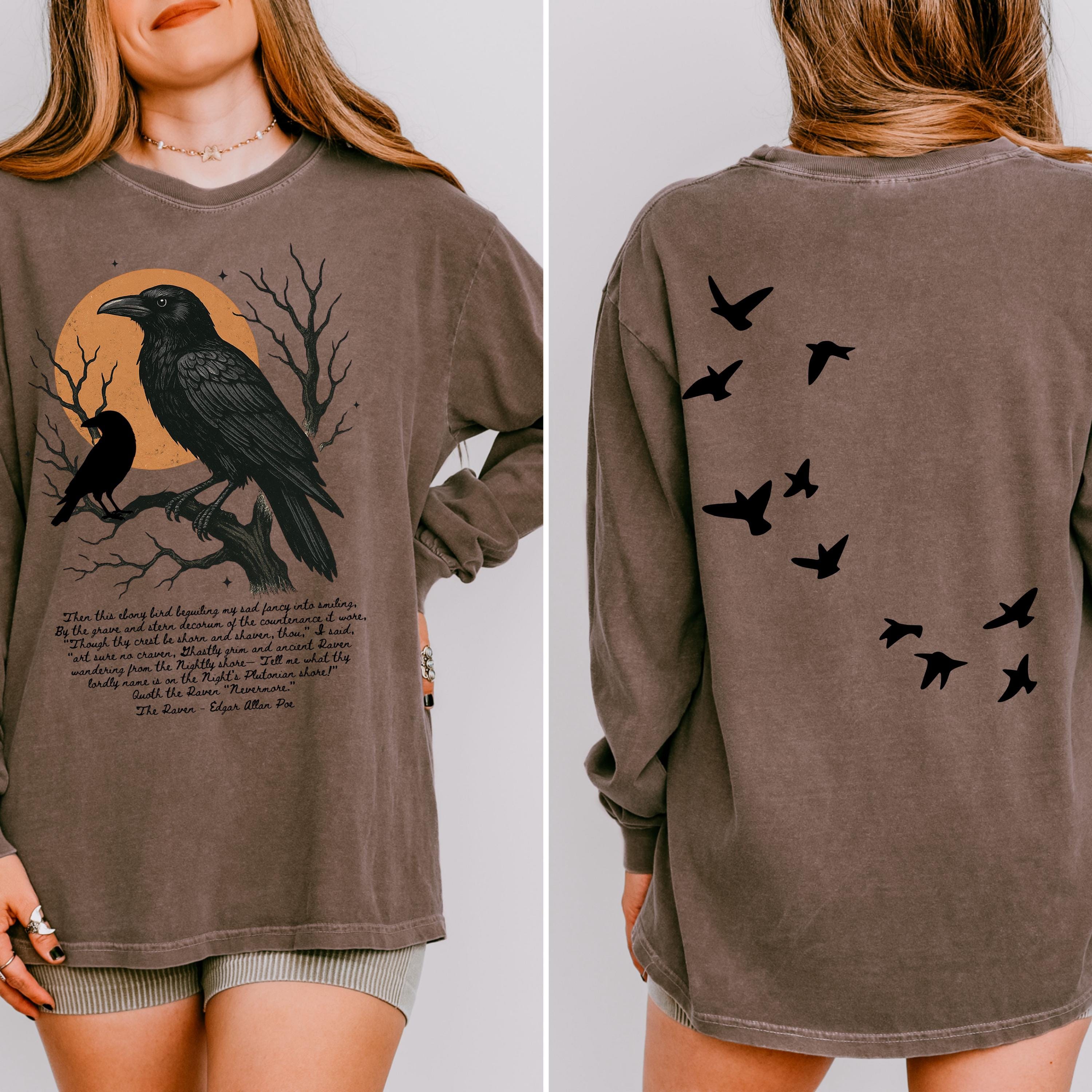 Comfort Colors Edgar Allan Poe Raven Shirt: Gothic Dark Academia Tee - Etsy
