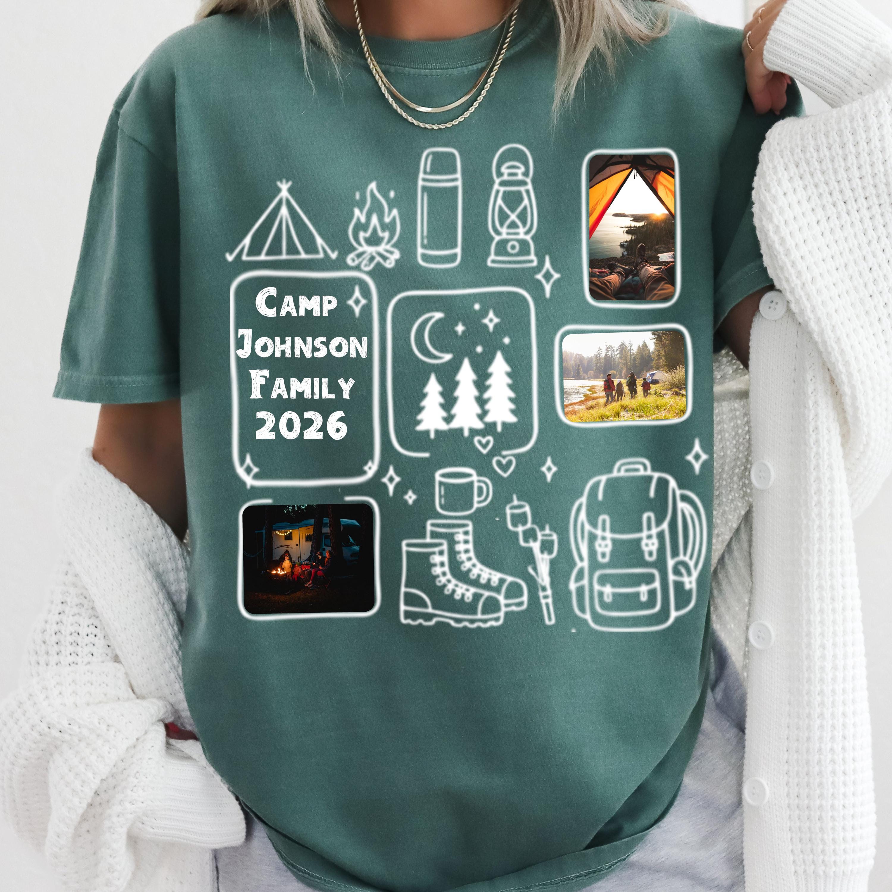 Custom Photo Family Camping Shirts, Personalized Camping Trip Shirts - Etsy