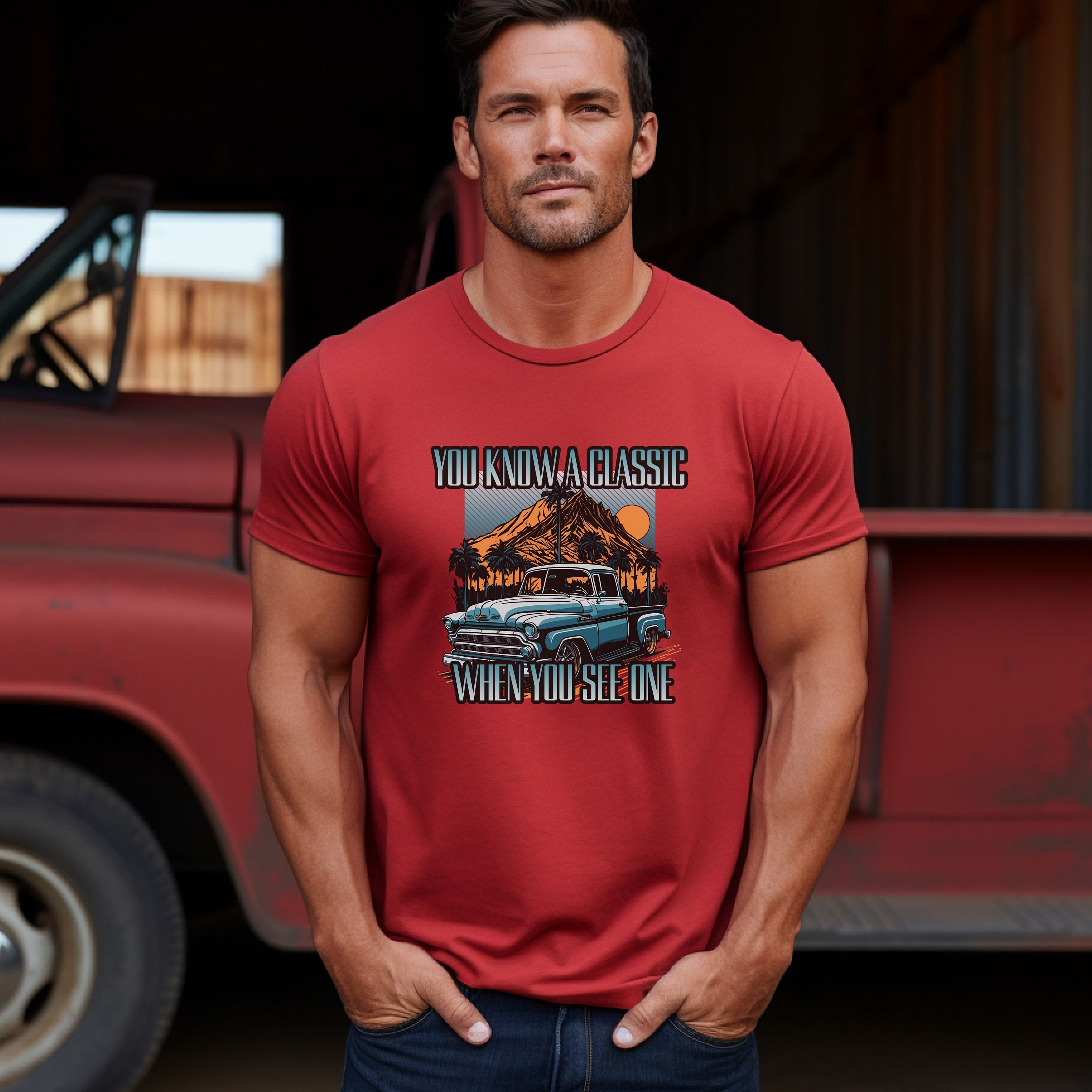 Retro Classic Car Shirt for Men, Vintage Classic Car Shirt, Retro Shirt ...