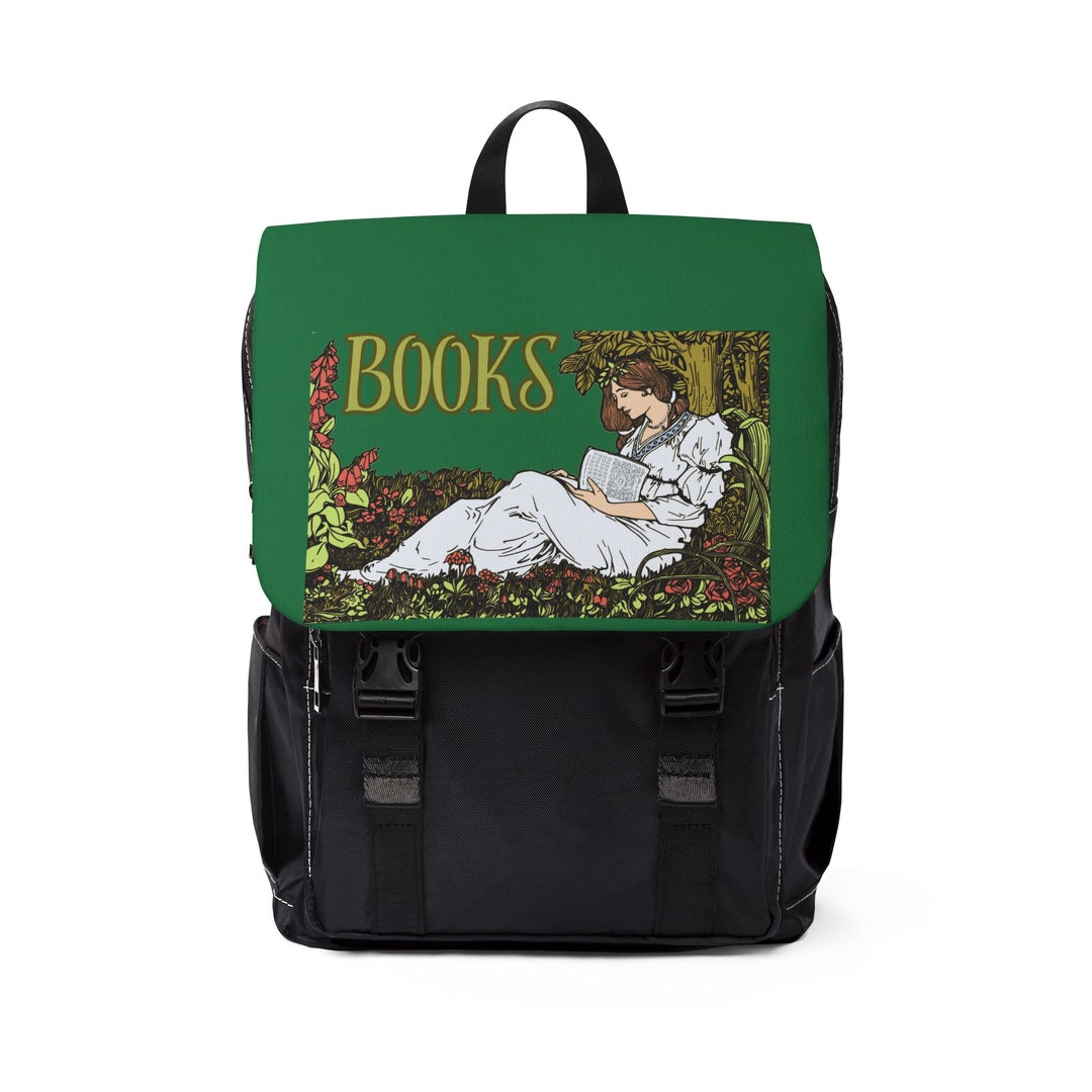 Garden Reader Backpack - "books" Design for Students & Book Lovers ...