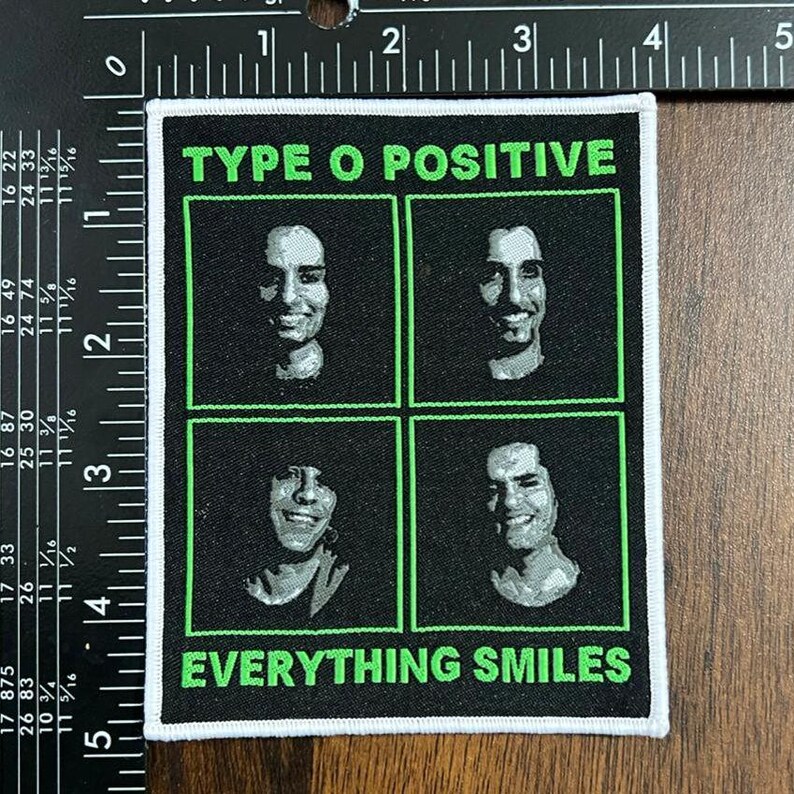 TYPE O POSITIVE - Type O Negative (?) - (white Border) Woven Patch - Etsy