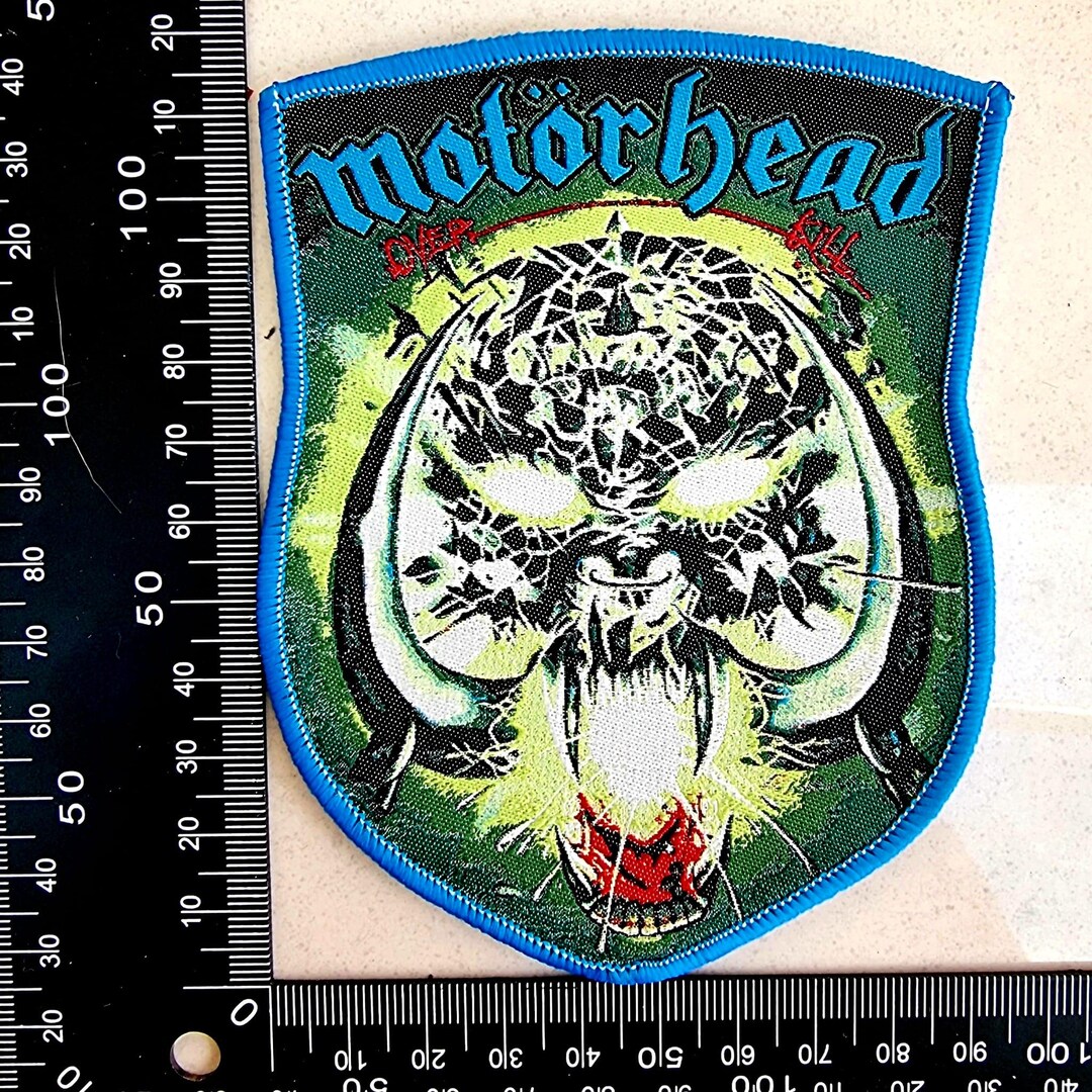 MOTORHEAD - Overkill - Shaped Woven Patch - Etsy