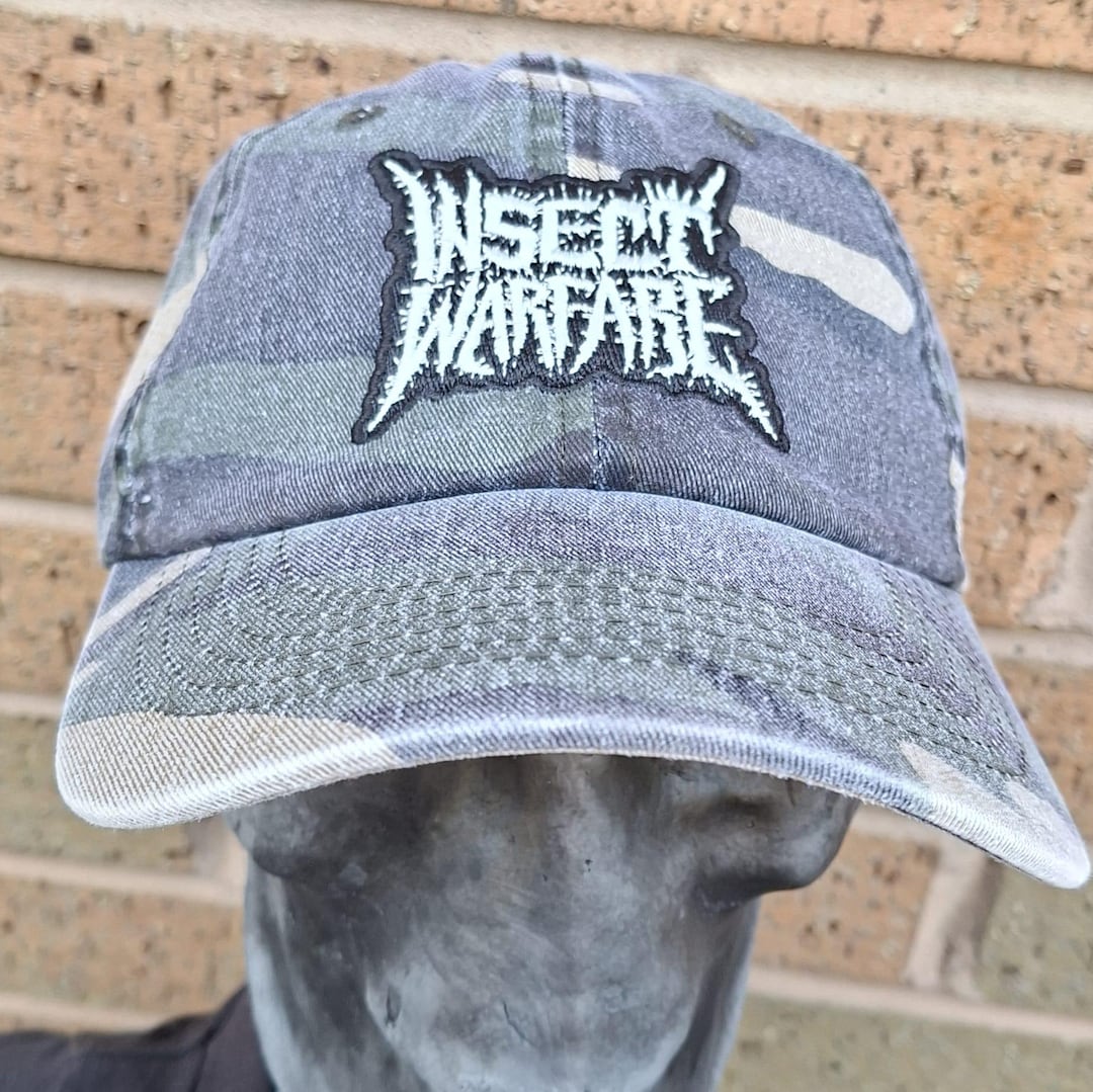 INSECT WARFARE - (glow in the Dark) Logo - GREEN Camo Dad Cap - Etsy