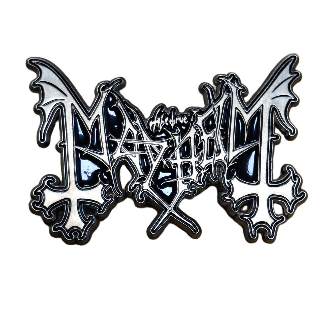 MAYHEM - Logo - (matt Nickel) Enamel Pin - Etsy