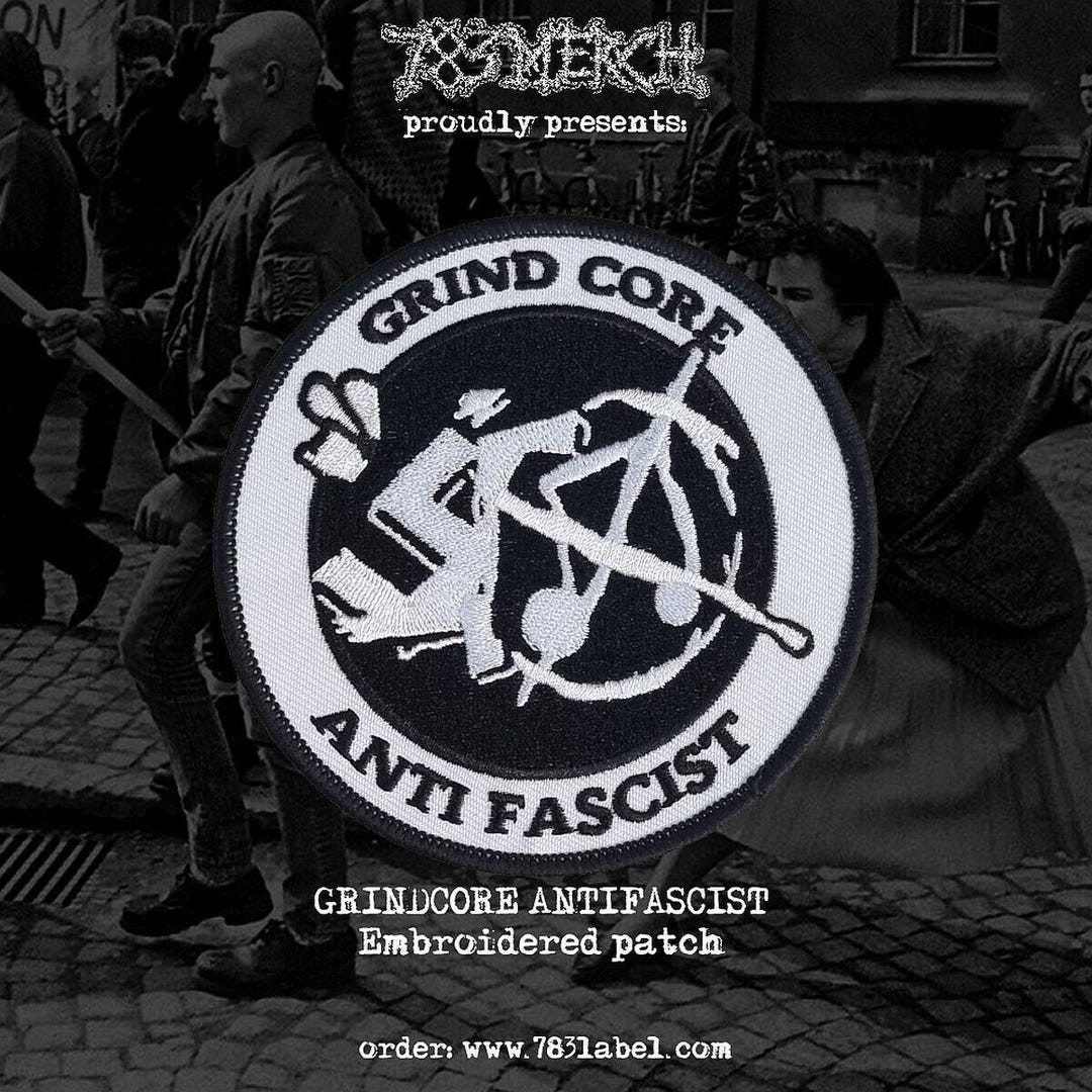 GRINDCORE ANTIFASCIST - Patch - Etsy