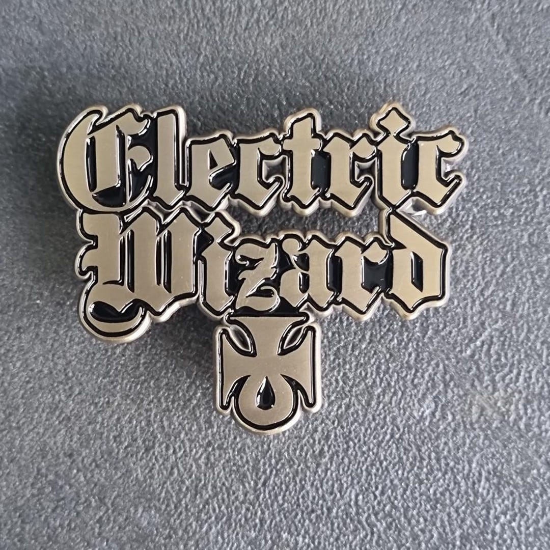 ELECTRIC WIZARD Logo Enamel Pin Brass Dopethrone - Etsy