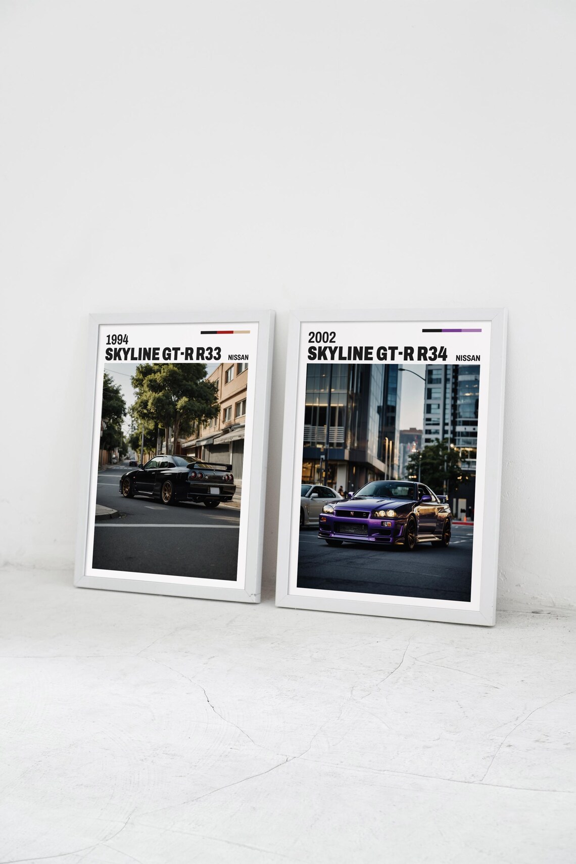 JDM Cars Digital Poster Bundle, Japanese Cars Wall Art, R34, Supra ...