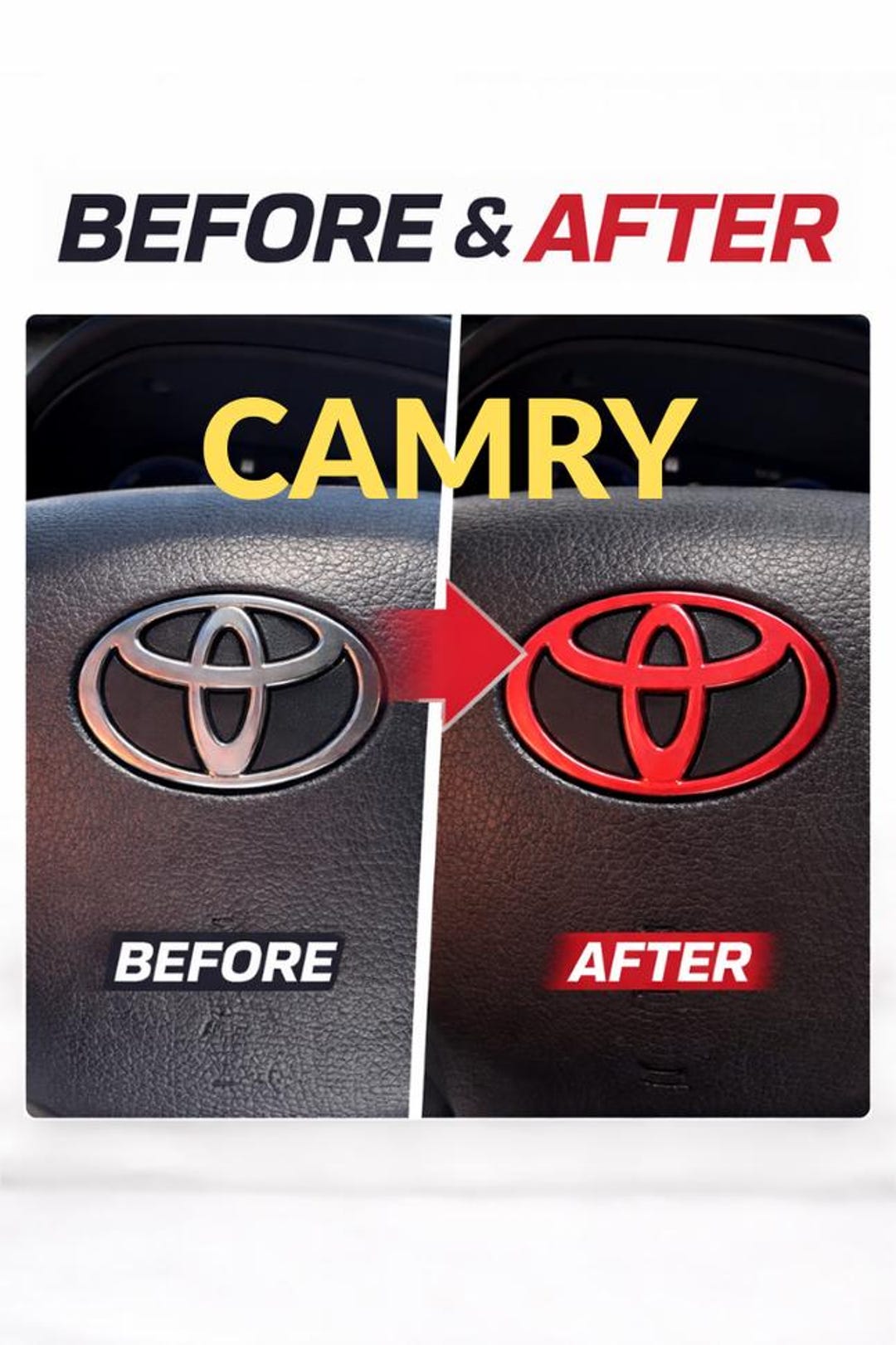 Toyota Camry 2025+ Steering Overlay Stickers – Custom Colors - Etsy