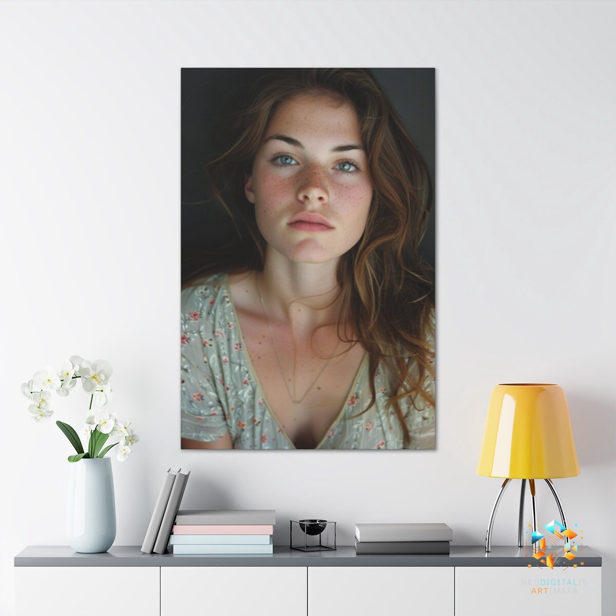 Ethereal Gaze Original Meander Style Portrait Wall Art - Etsy