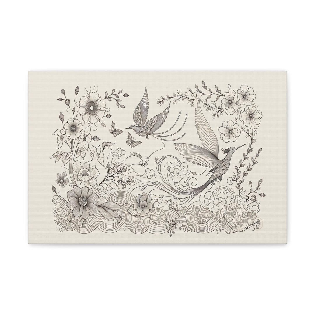 Eternal Springtime Harmony Art Print Chinese Folk Art - Etsy