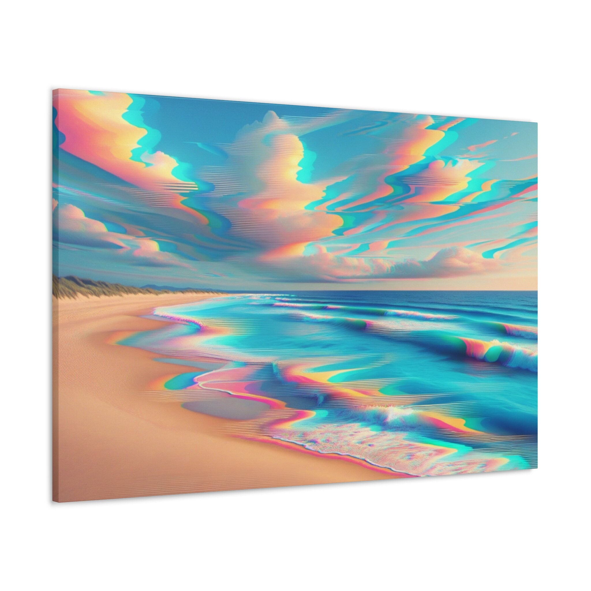 Retro Wave Mirage Glitch Wall Art - Etsy