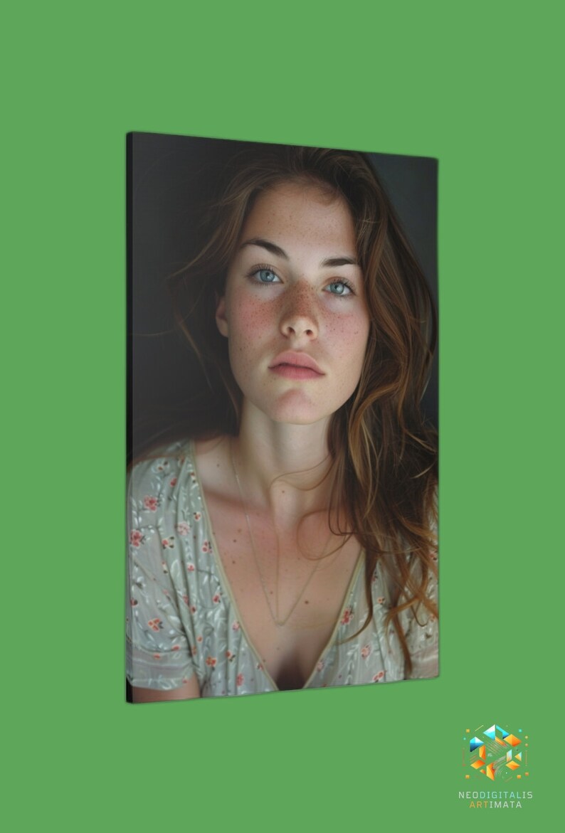 Ethereal Gaze Original Meander Style Portrait Wall Art - Etsy