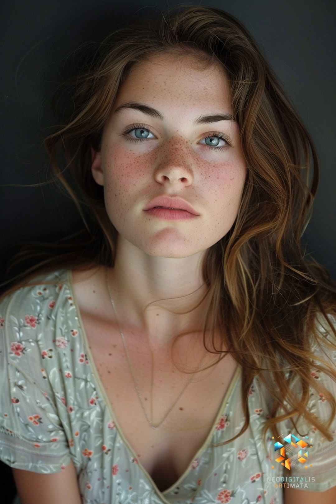 Ethereal Gaze Original Meander Style Portrait Wall Art - Etsy