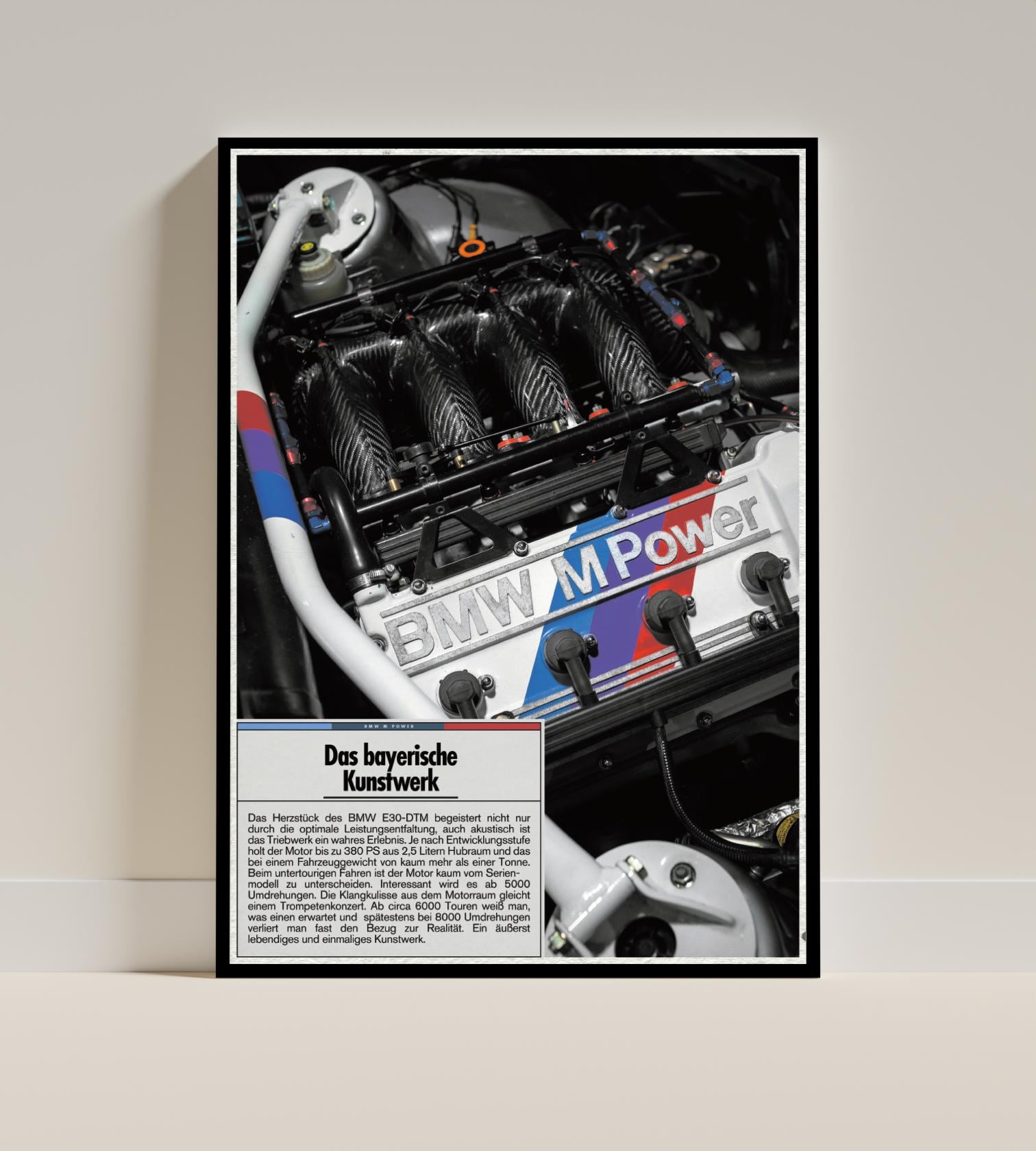 BMW E30 M3 Poster A4 -BMW M Power - Etsy