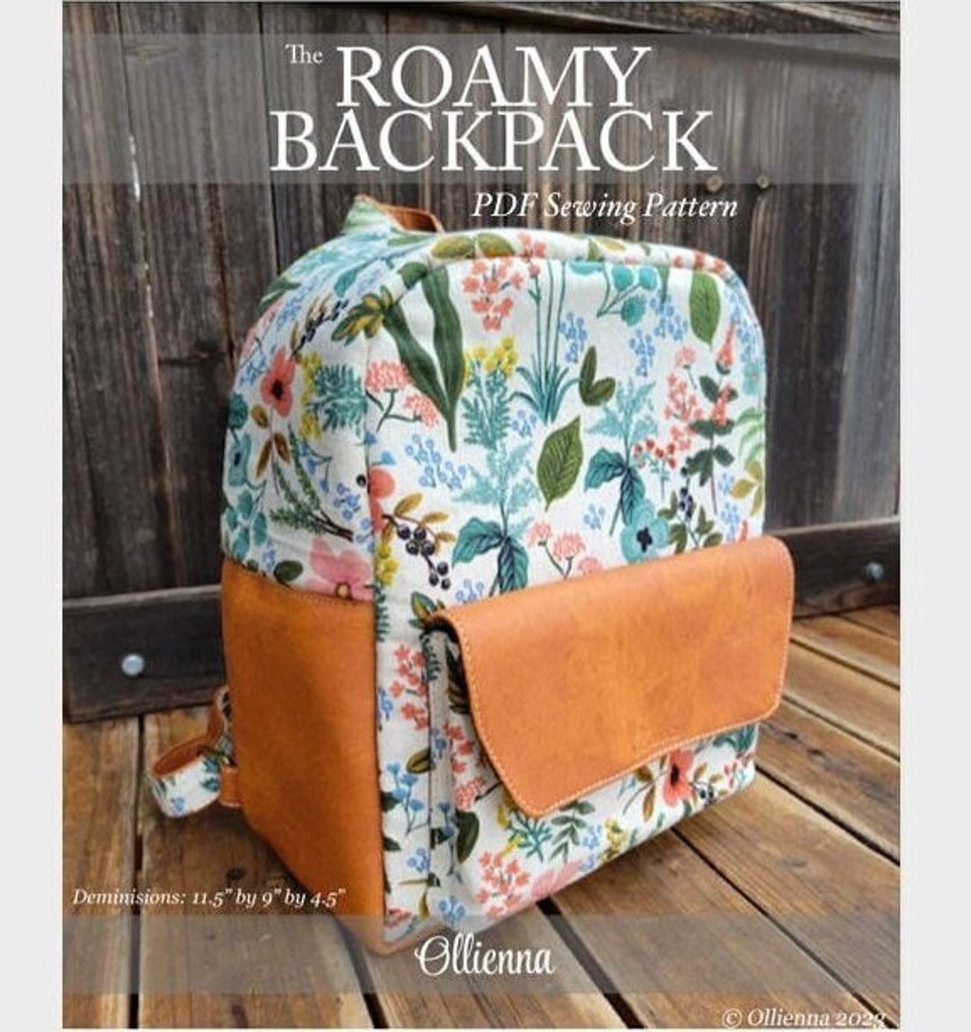 Roamy Backpack PDF Sewing Pattern - Etsy