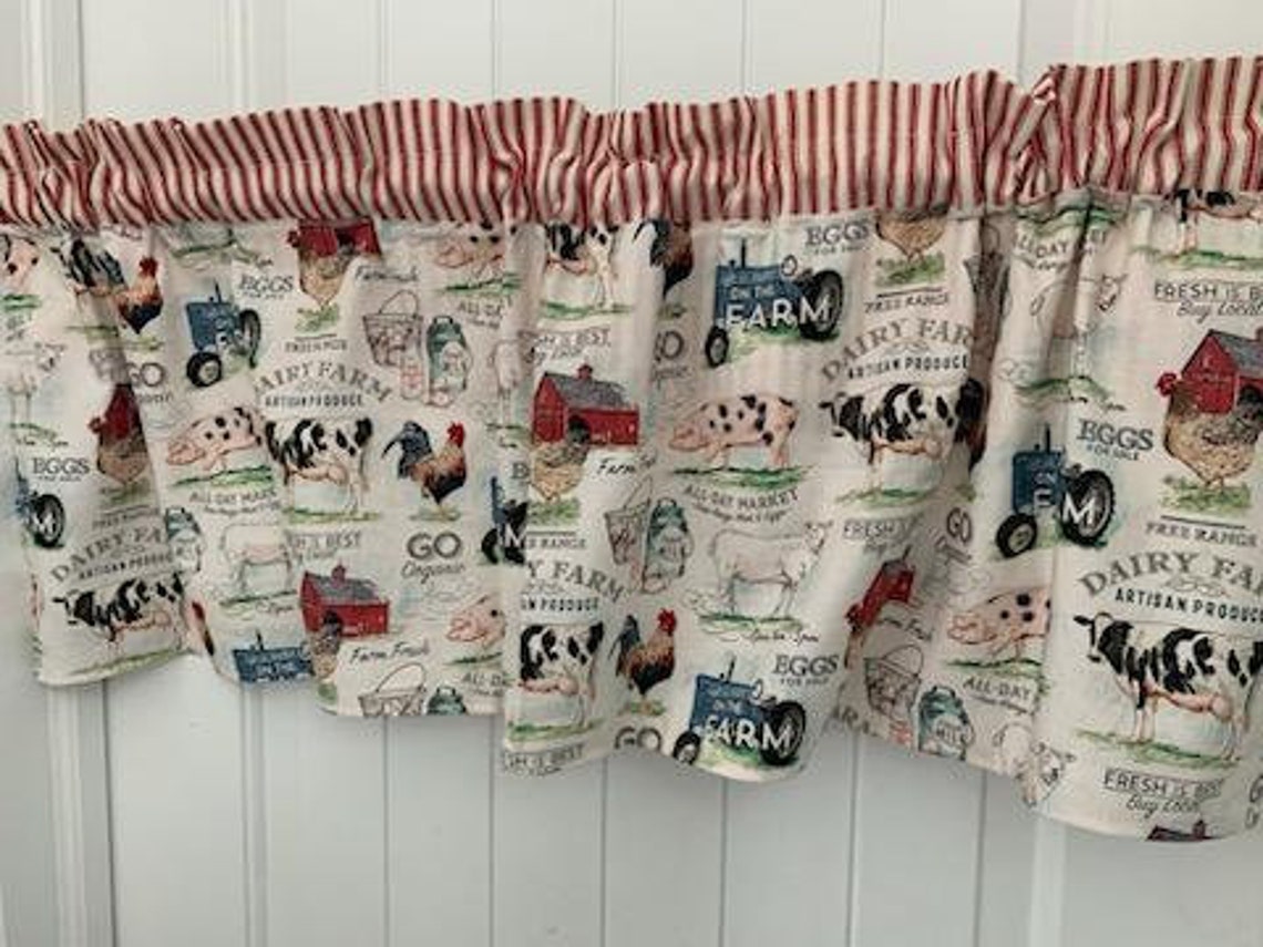 Farmhouse Valance - Etsy