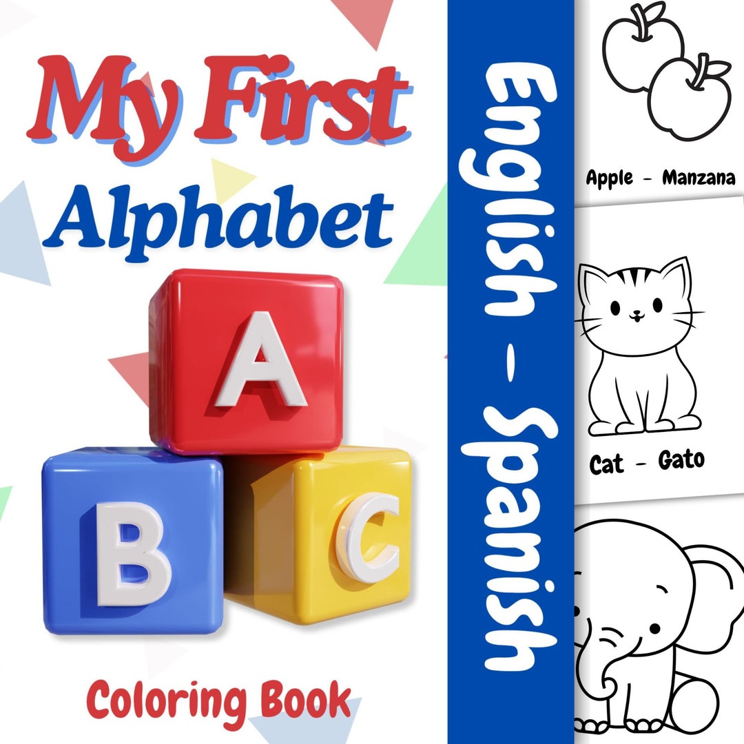 My First Alphabet English Spanish 26 Pages From A to Z, to Give You ...