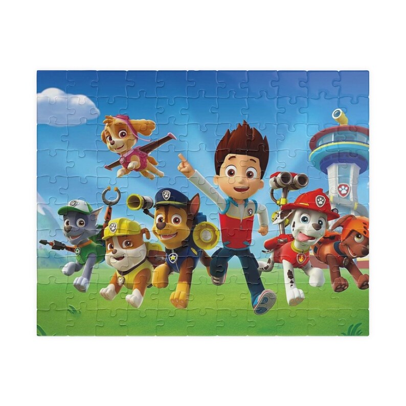 Paw Patrol Puzzle - Etsy