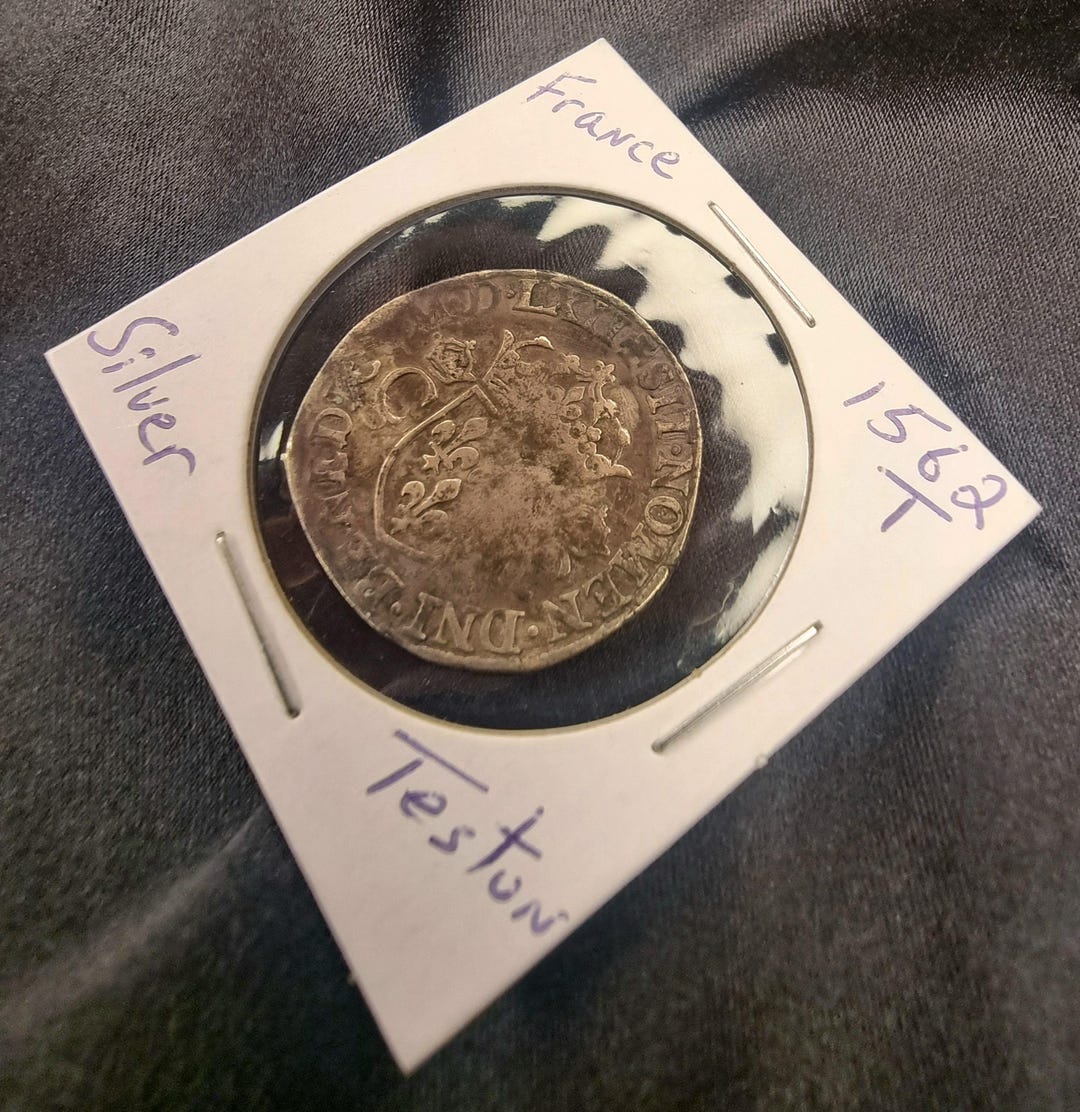 Charles IX Period 1562 France Old Silver Coin - Etsy