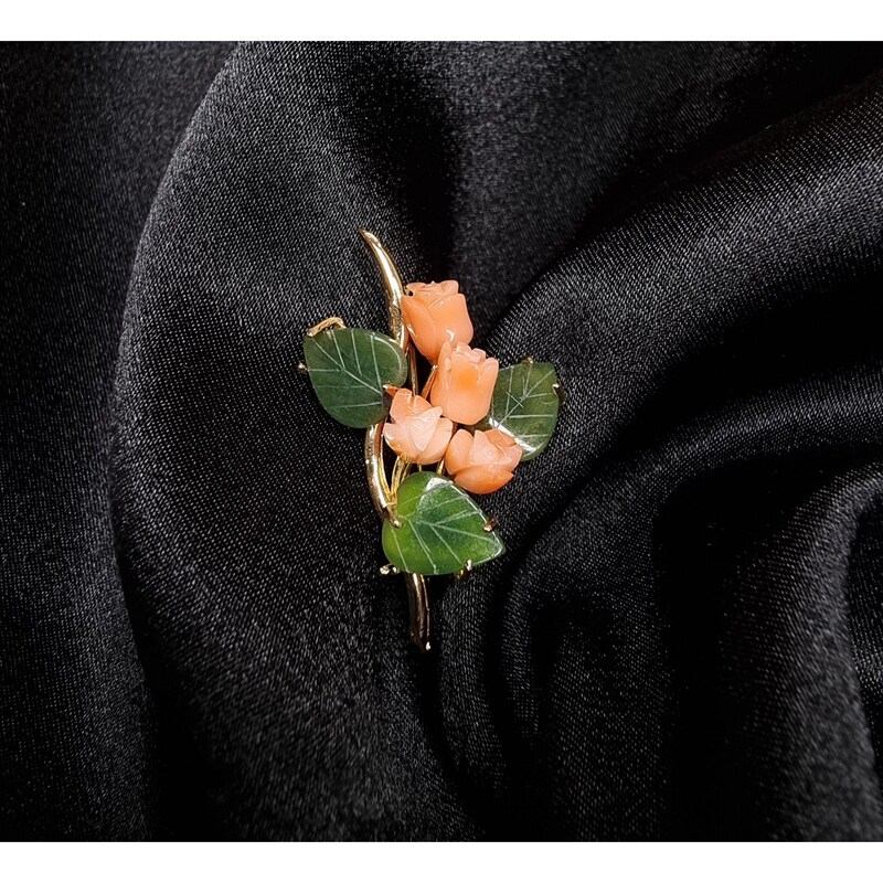 Coral Pin - Etsy