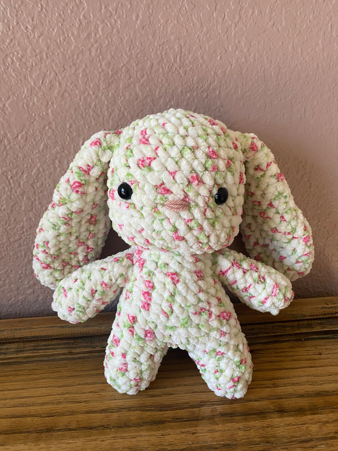 Crochet Floral Cottagecore Bunny Rabbit Plushie READY TO SHIP - Etsy