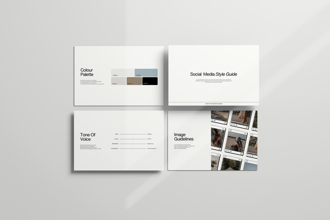 Social Media Style Guide Template | Customise in Canva | Minimalist ...