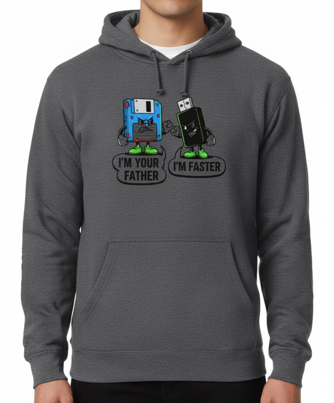 Floppy Disk USB Hoodie | Programmer Nerd Funny | Retro Tech Pullover ...