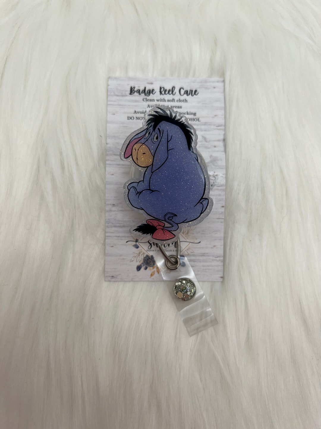 Blue Donkey Badge Reel-cute Badge Reel-nurse-lpn-rn-gift for Her-nurse ...