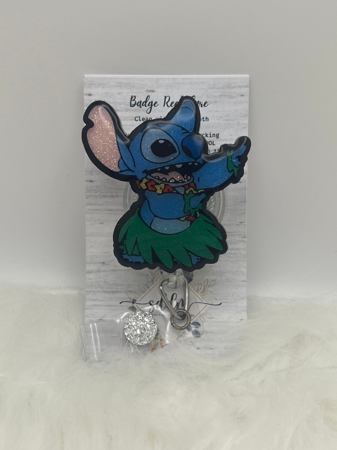 Blue Alien Hula Head Badge Reel-cute Badge Reel-nurse-lpn-rn-gift for ...