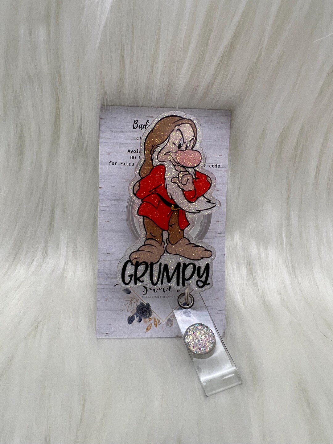 Grumpy Badge Reel-cute Badge Reel-nurse-lpn-rn-gift for Her-nurse Gifts ...